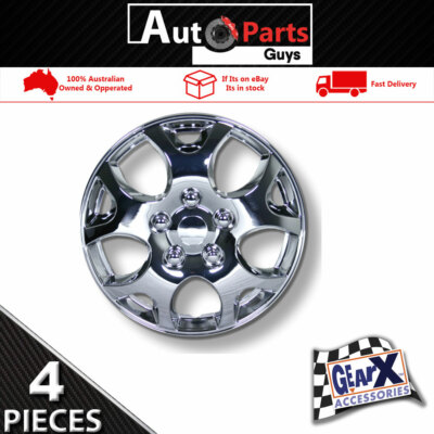 WHEEL COVER TRIM HUB CAP 13'' SERVAL CHROME SET OF 4 | eBay Australia