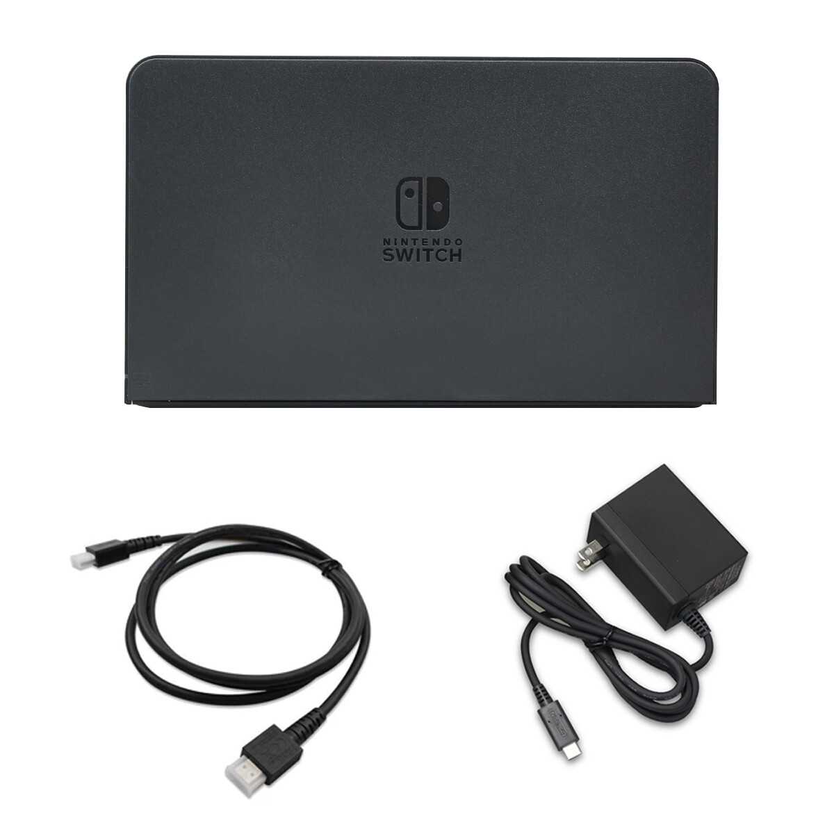 Nintendo Switch OLED Dock - Black (AC Adapter - Charging Dock - HDMI Cable)