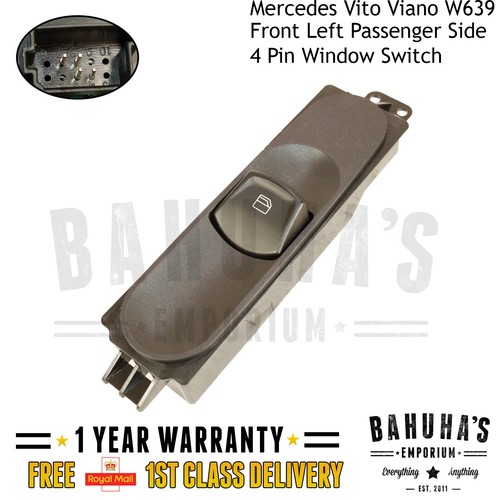 Front Passenger Electric Window Switch For Mercedes Vito Viano W639 ...