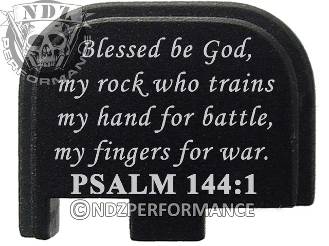 for Glock 42 Only Rear Slide Cover Plate .380 Cal G42 Black Bible Psalm ...