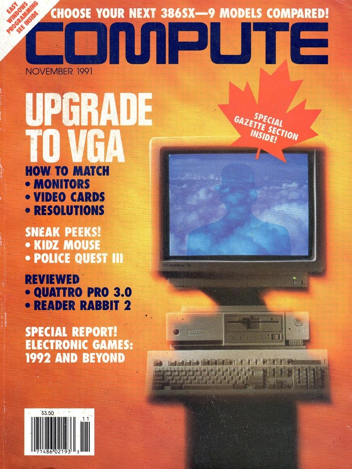 12 x 1991 Compute! for the Commodore 64 magazines, January to December ...