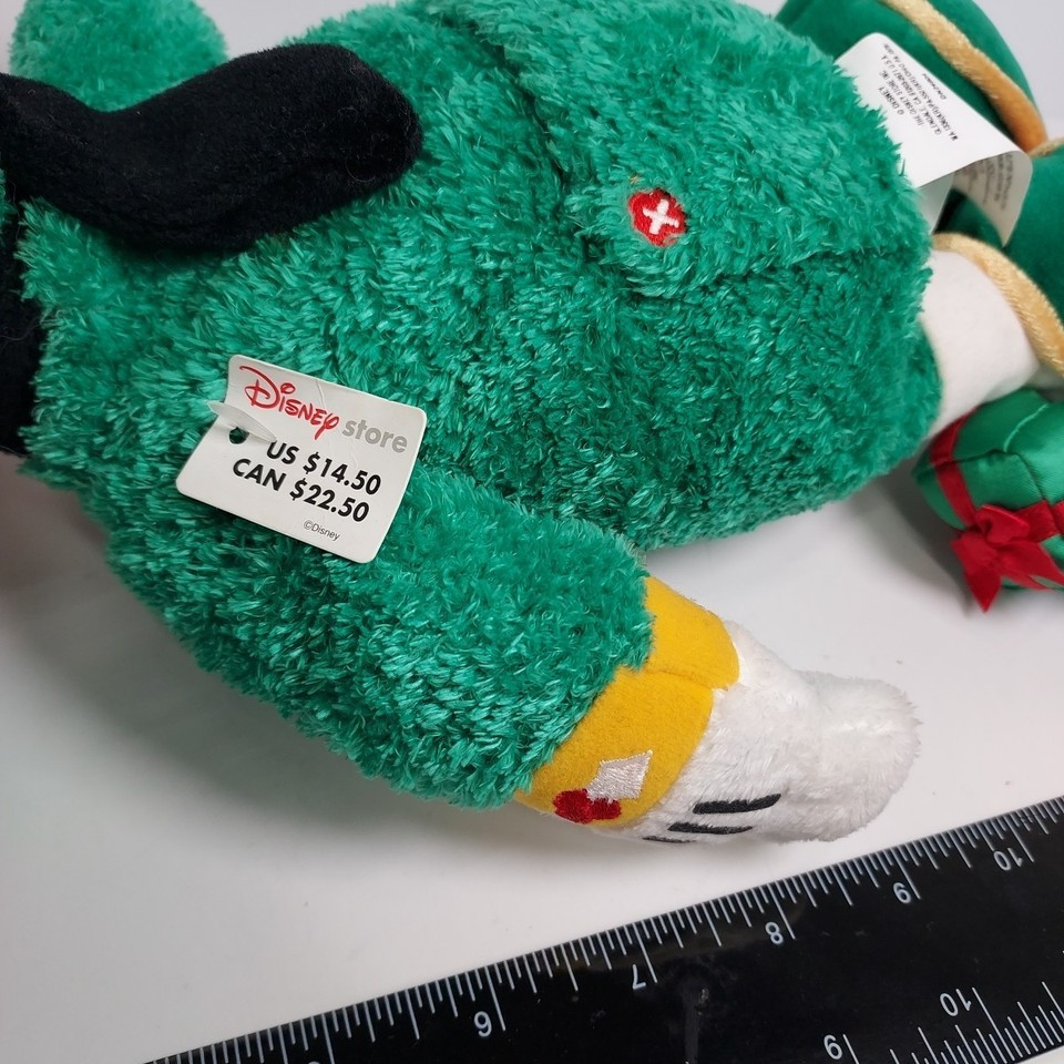 Disney Store 12" Elf Goofy Sleeper Christmas Presents Stuffed Animal ...