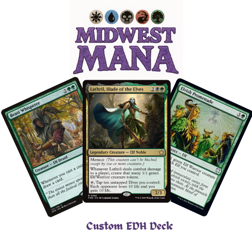 Lathril, Blade of the Elves Magic MTG EDH Custom Commander Deck ELF ...