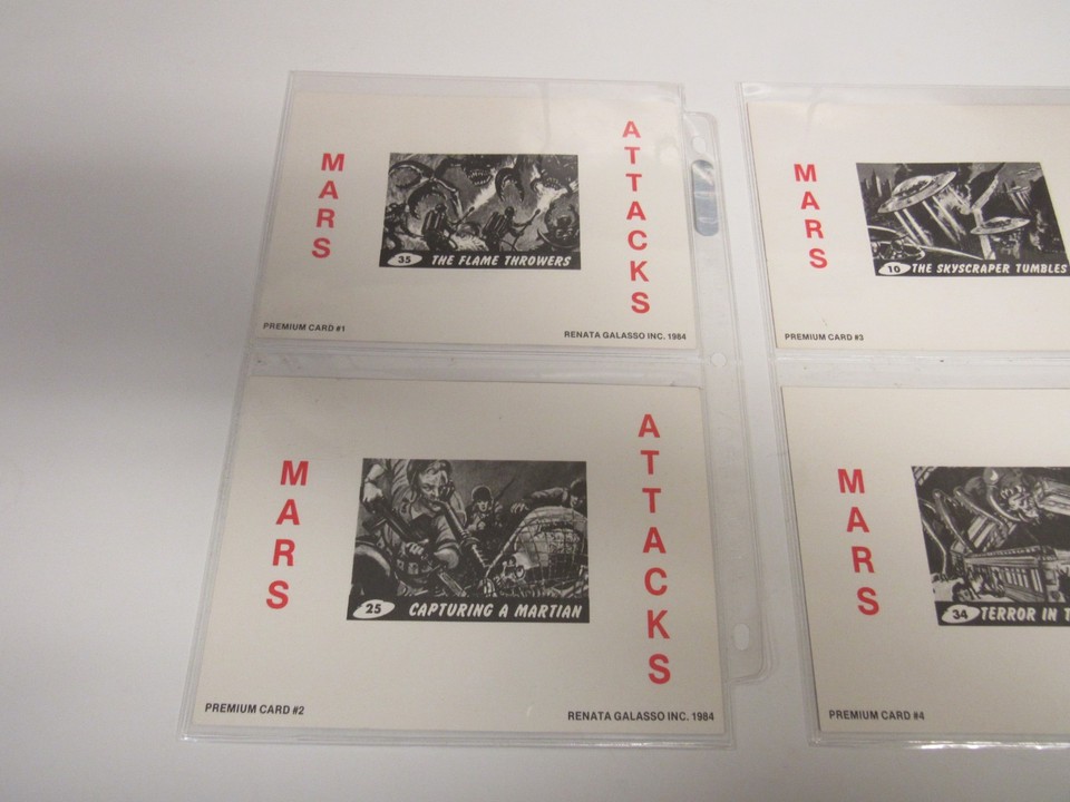 1984 Mars Attacks Renata Galasso 5 x 7 Promo Cards Set NM | eBay