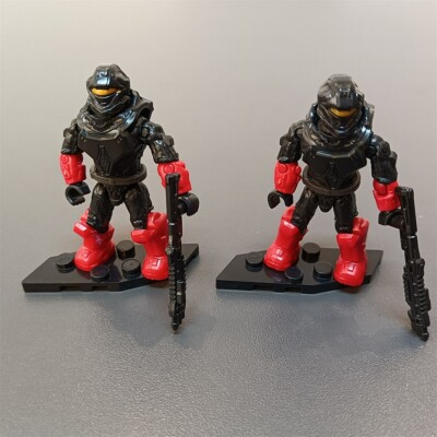 LOT 2 HALO Mega Bloks Construx Building Figure UNSC Elite SPARTAN COD ...