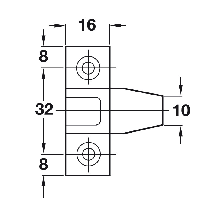 Keku Pack of 10 Push In AS Fitting Press Fit Panel Clips Kitchen Plinth ...