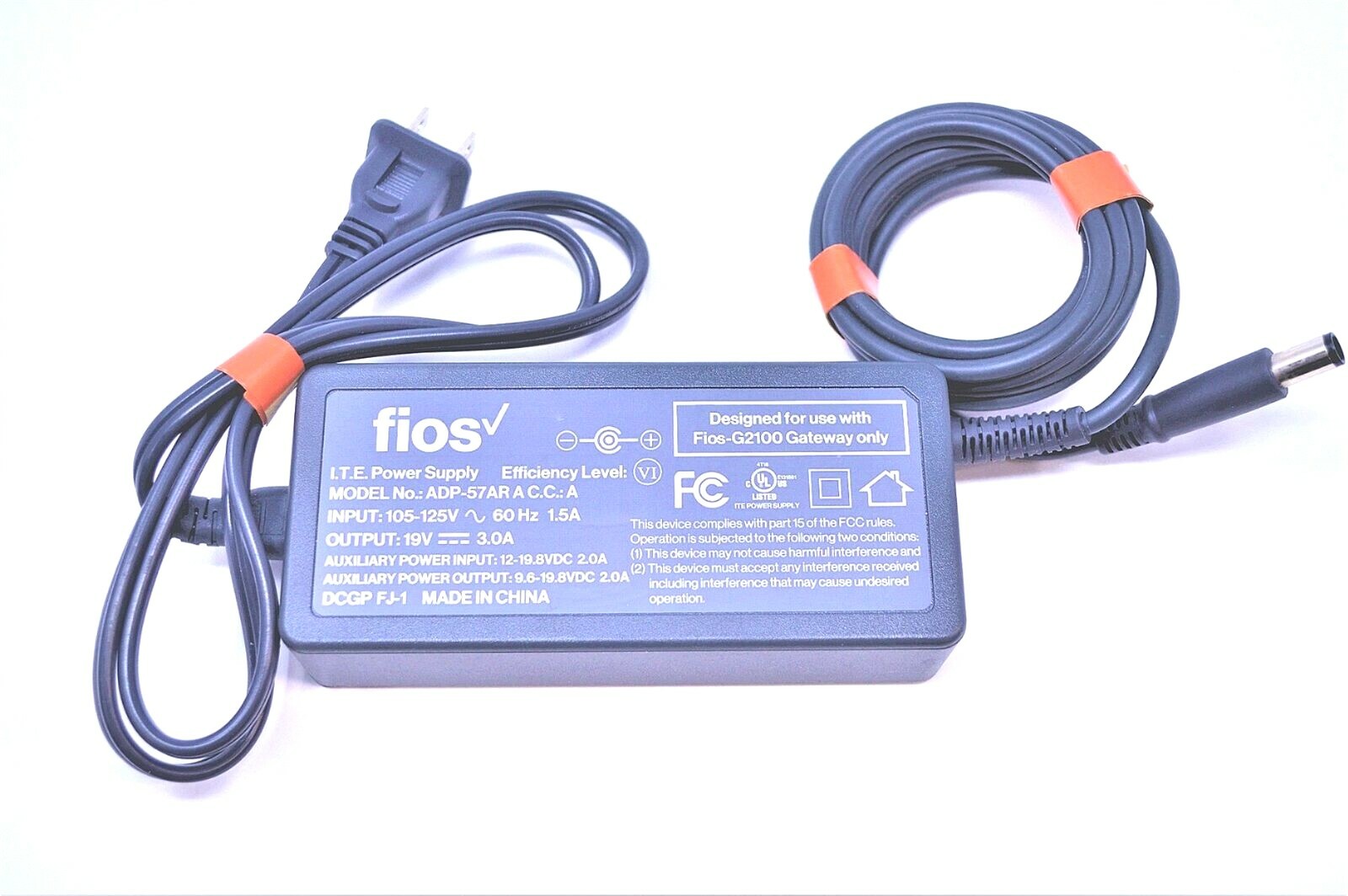 FIOS POWER ADAPTER ADP-57ARA C.C.:A 105-125V 60HZ 1.5A 19V 3A NEW | eBay
