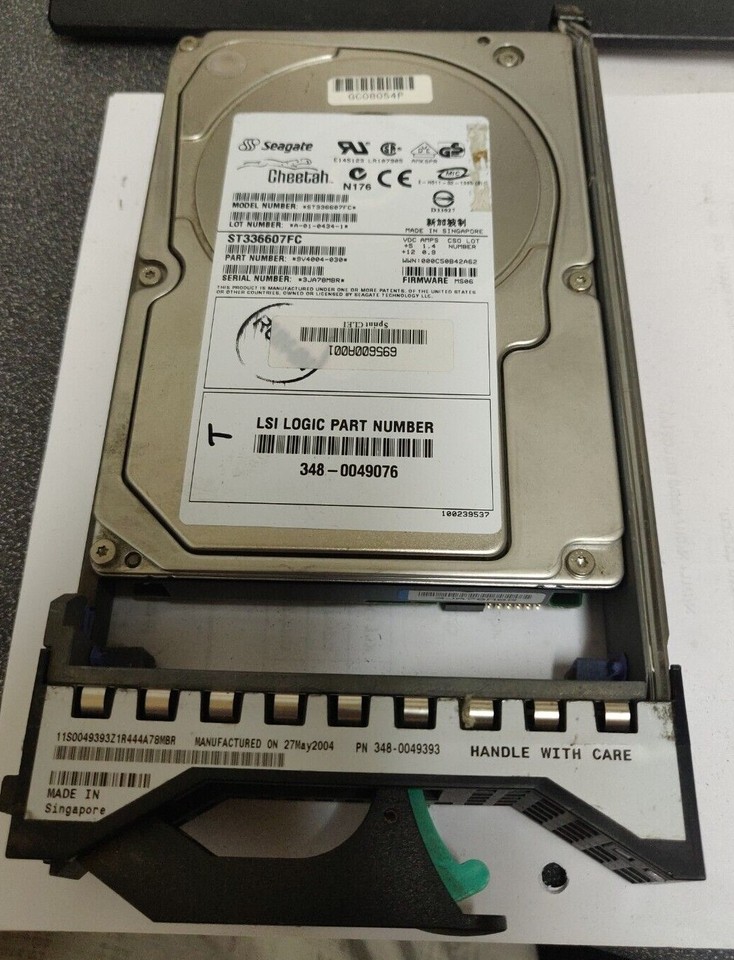 LSI Logic 348-0049076 ST336607FC 36.7GB 10K RPM FCAL 3.5" Hard Drive w ...