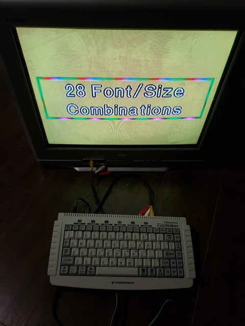 Working VTG Videonics Personal Title Maker PTM-1 *RARE* 1990s Video ...