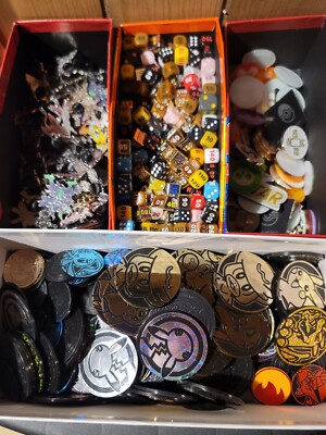 Pokémon TCG Accessories Lot Blindbag/Coin, Dice, Counters, Pins See ...