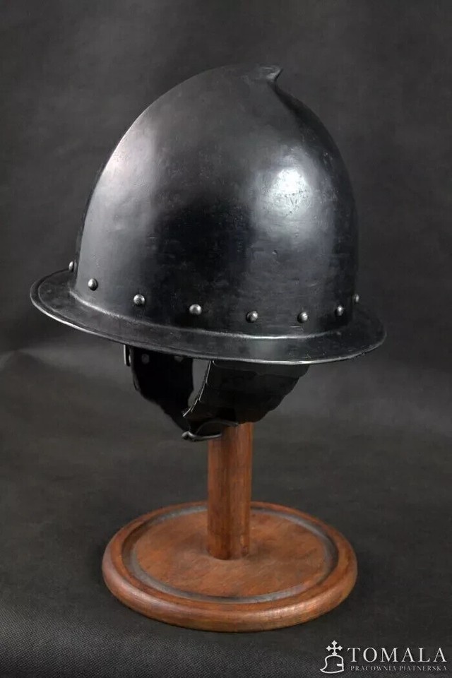 Medieval Knight Cabasset infantry Steel Spanish Morion Helmet With ...