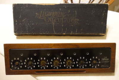 Cash Register, Adding Machines - Lightning Calculators