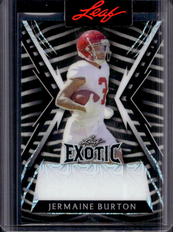 2023 Leaf Exotic Jermaine Burton Zebra Mojo Pre Production Proof #1/1 ...