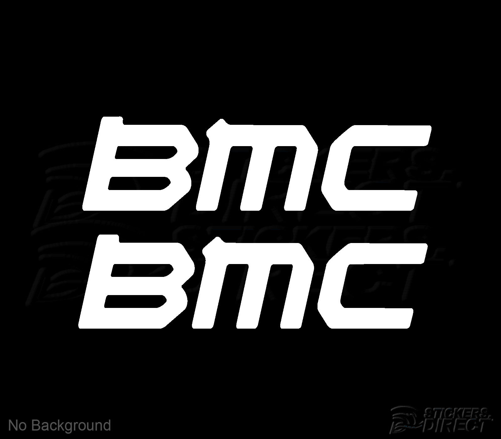 BMC Cycling Sticker set of 2 Outdoor Grade Vinyl Bike Decals Any Colour ...