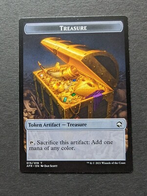 Magic the Gathering TREASURE Adventures in the Forgotten Realms Tokens ...