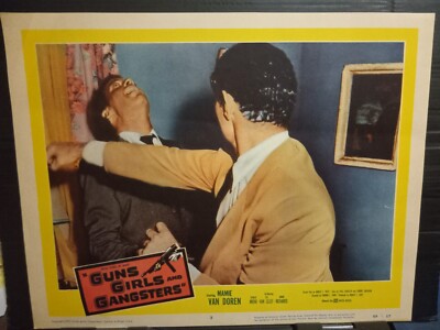 Lobby Card 1959 GUNS GIRLS AND GANGSTERS G Mohr P Fix fight noir armor ...