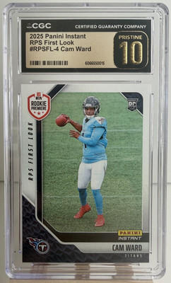 2025 Panini - Cam Ward #RPSFL-4 RPS First Look CGC Pristine 10 (RC ...