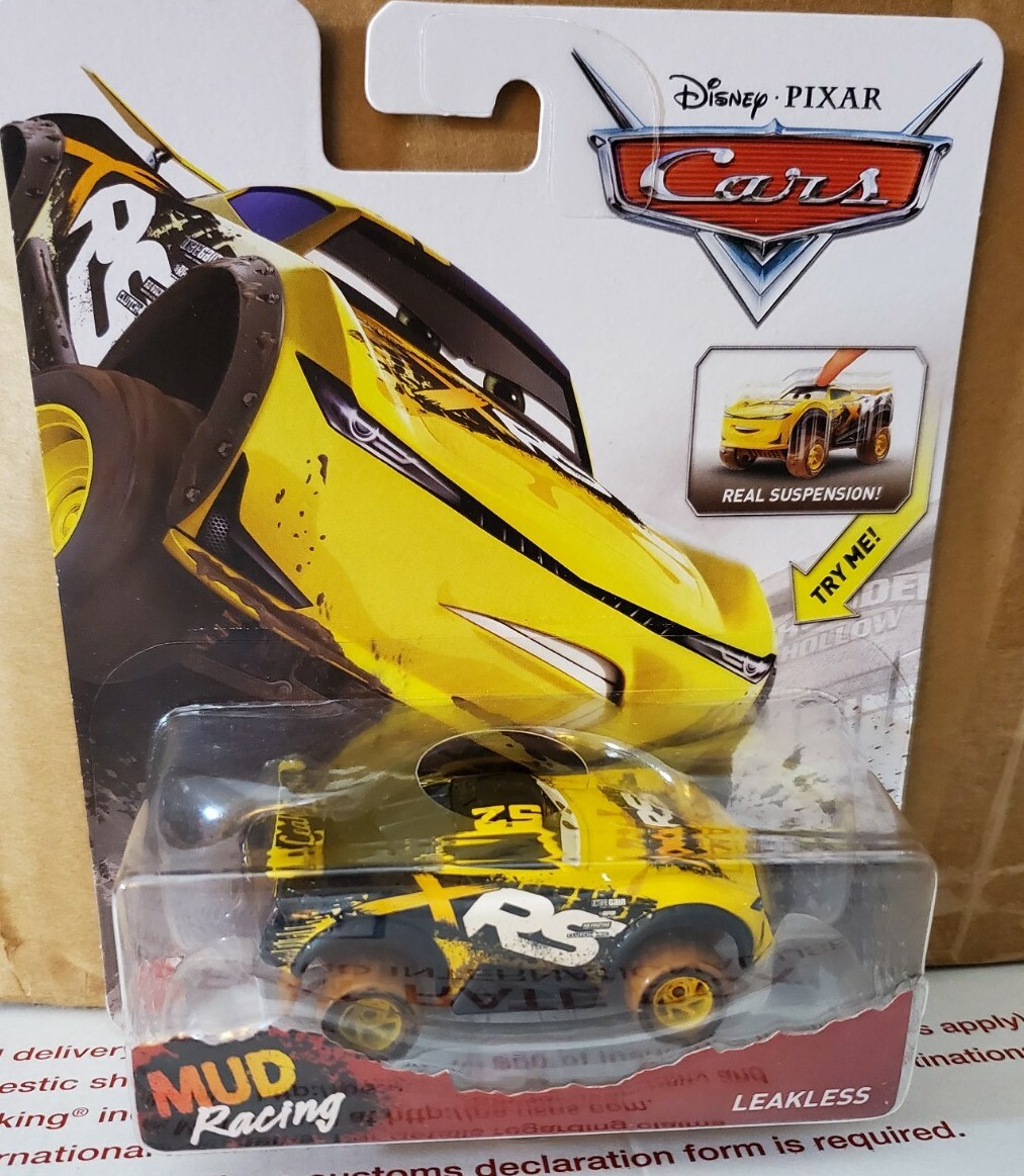 DISNEY PIXAR CARS XRS MUD RACING LEAK LESS DIE CAST SUSPENSION