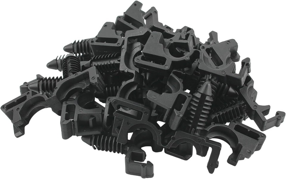 10pcs Wire Cable Loom Routing Retainer Clip I.D. 1/4" O.D. 3/8" for GM ...