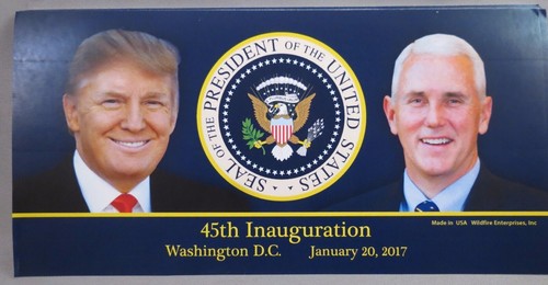 WHOLESALE LOT OF 20 TRUMP PENCE 45TH 45 INAUGURATION PRESIDENT SEAL ...