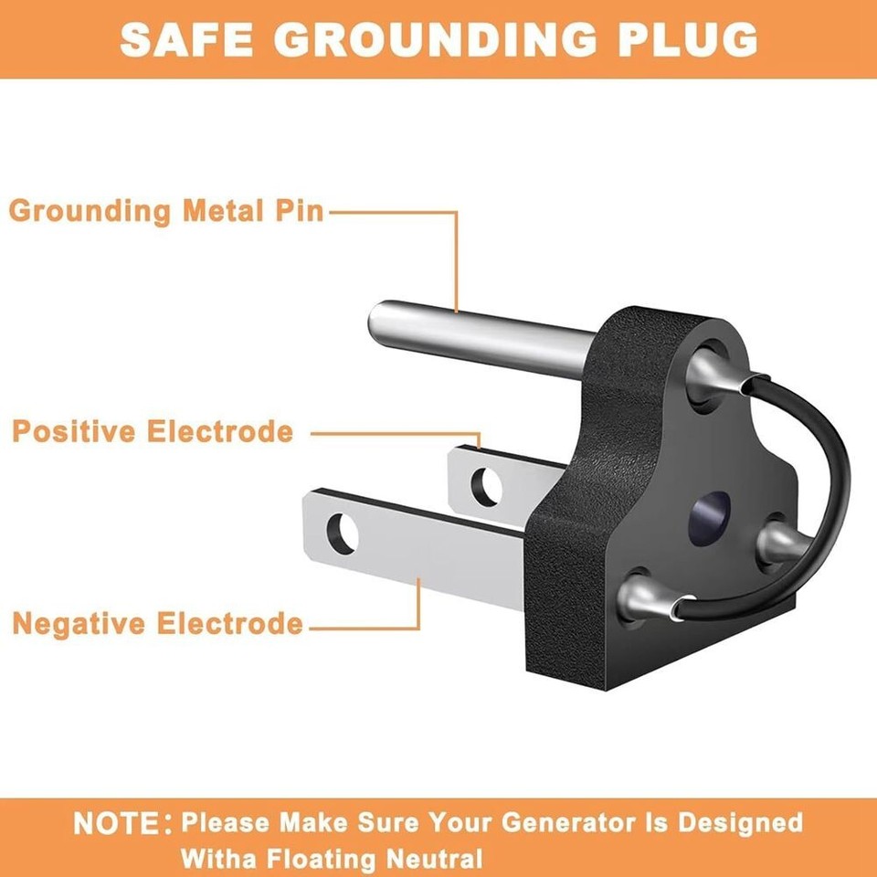 2PCS Neutral Ground Bonding Plug For Inverter Generator Portable ...