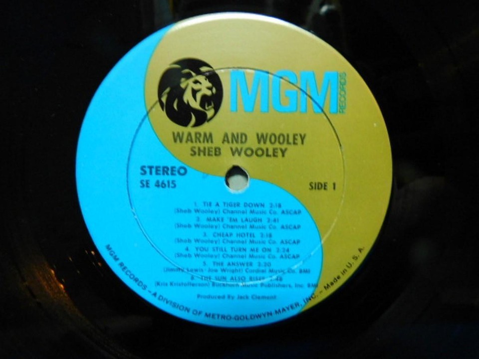 Sheb Wooley LP Warm And Wooley Sheb Wooley Record EX Cover VG Country ...