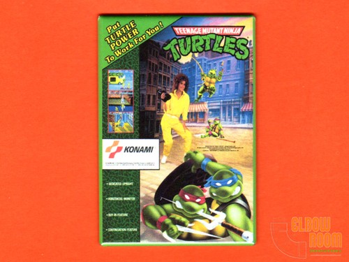 Konami Teenage Mutant Ninja Turtles 2x3" fridge/locker magnet arcade ...