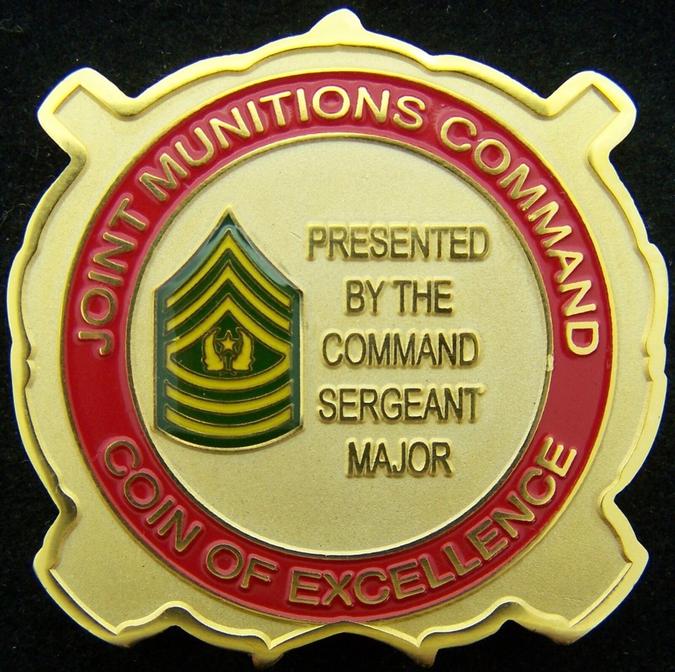 Joint Munitions Command CSM Command Sergeant Major Challenge Coin | eBay