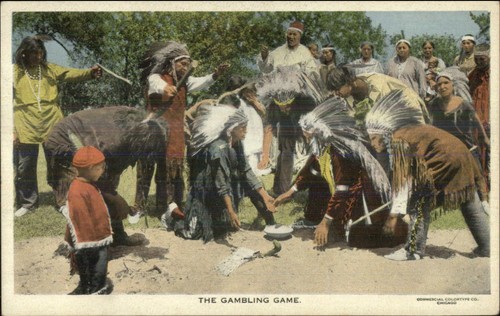 Native American Indians Gambling Game c1915 Postcard | eBay