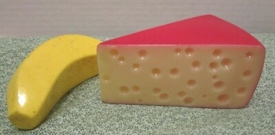 Fake Food Display CHEESE WEDGE Realistic Prop Country Store Farm House ...