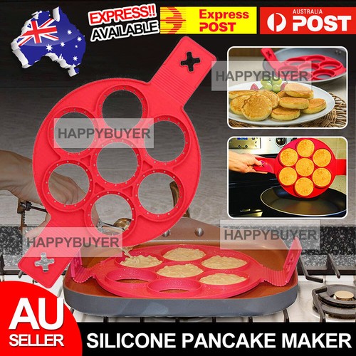 Pancake Pan Non Stick Flipper Silicone Egg Omelette Mould Breakfast ...