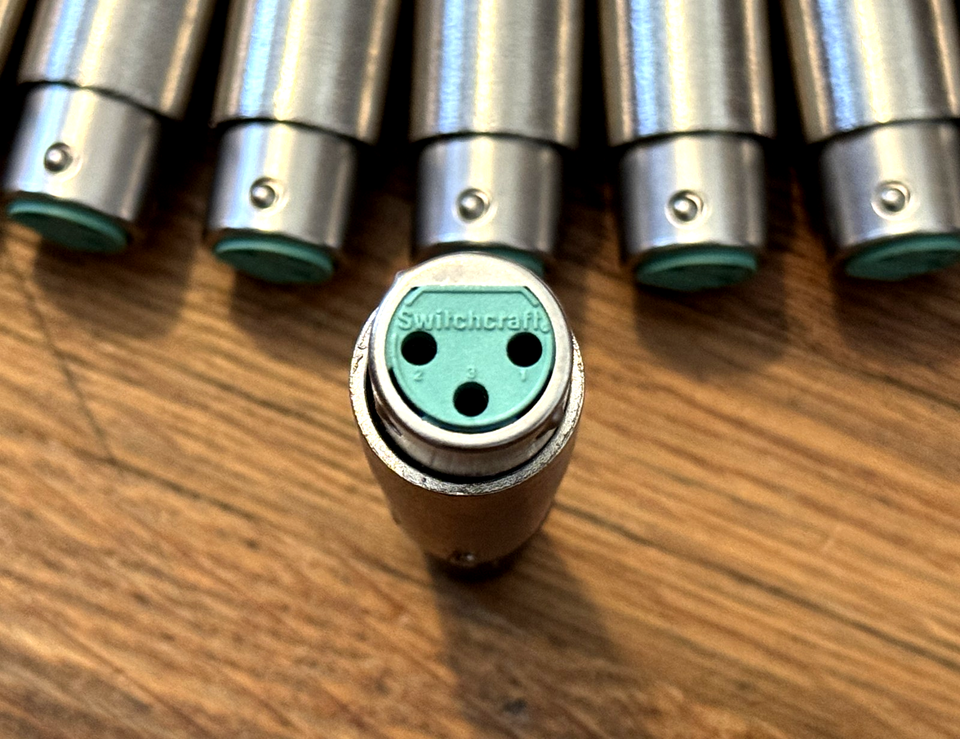 New! Genuine Switchcraft A3F 3 Pin XLR Female Mic Cable Connector. 10 ...