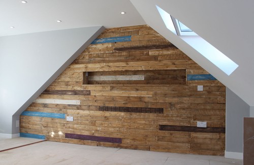 Feature Wall Reclaimed Wood Rustic Pallet Timber Shabby Chic - Design ...