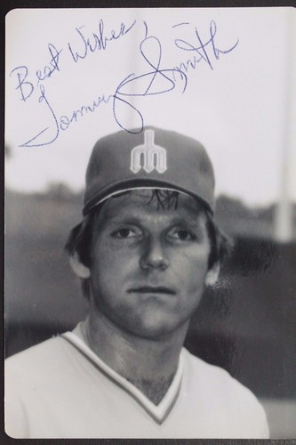 Tommy Smith 1977 Seattle Mariners Indians Autographed Signed 3x5 Photo ...