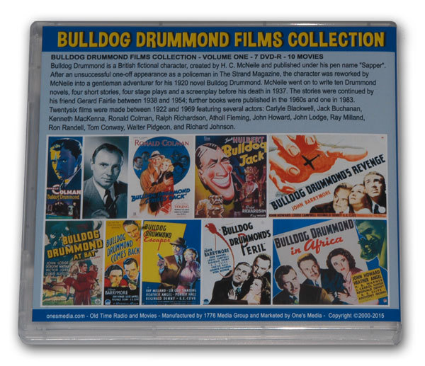 BULLDOG DRUMMOND FILMS COLLECTION VOLUME ONE - 7 DVD-R - 10 MOVIES | eBay
