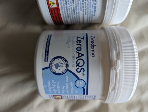 ZeroAQS Emollient Cream & Cleanser Dry Skin Conditions SLS Free 500g X2 ...