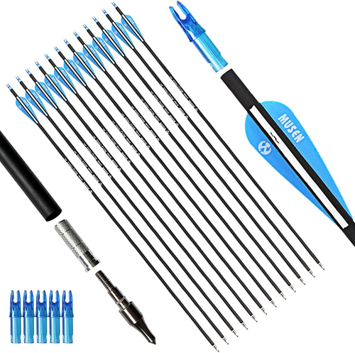 Archery 30/28 Inch Carbon Practice Targeting Arrows with Removable for ...