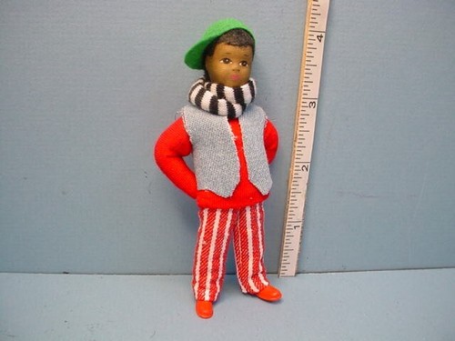 Miniature Young Man Dollhouse Doll "Mason" #10405 Erna Meyer 1/12th ...