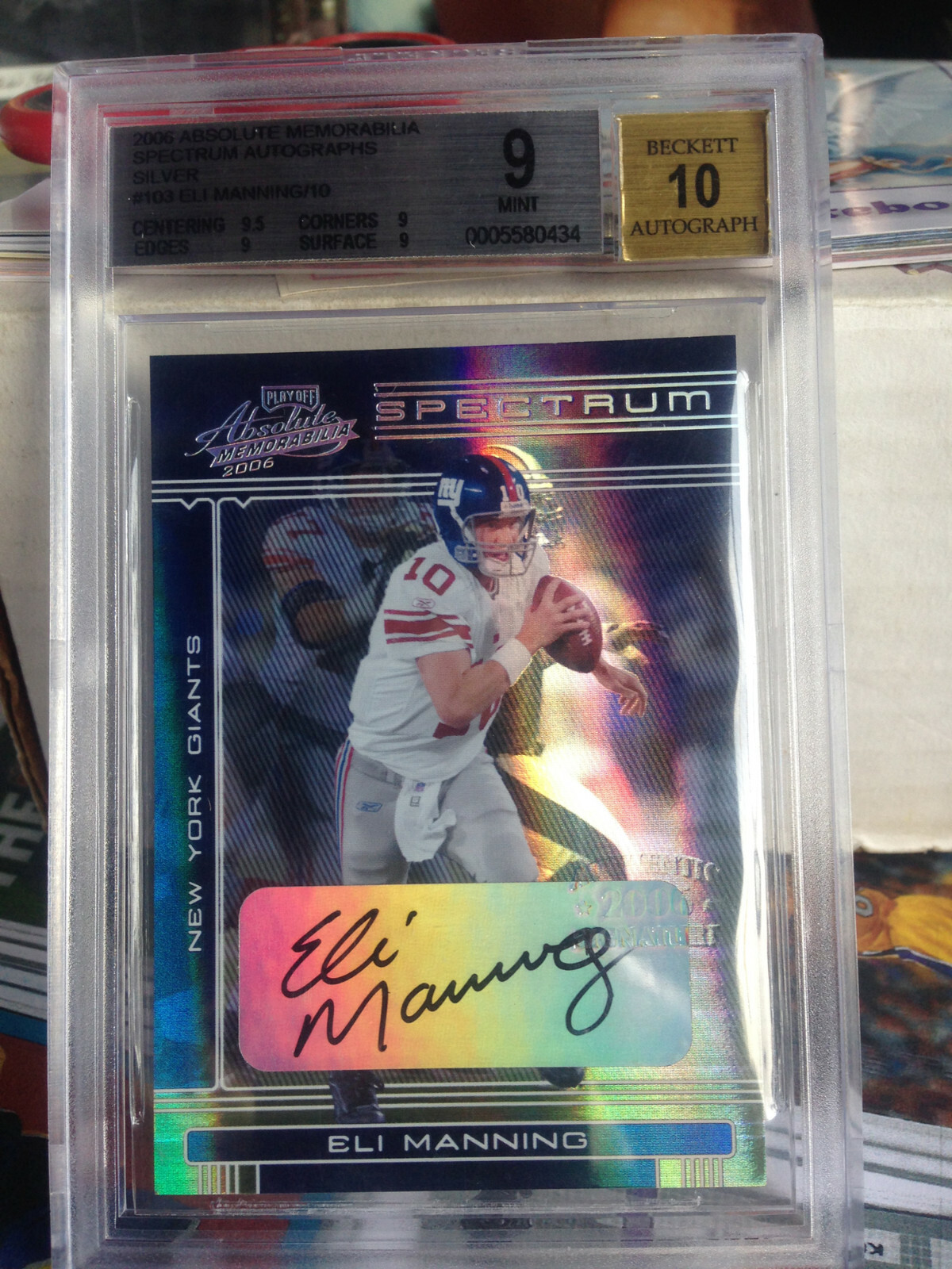 Eli Manning | Autographed Football Memorabilia & NFL Merchandise