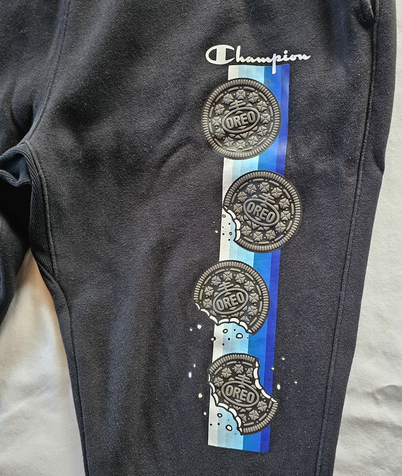 Rare XL Oreo Cookies Champion Reverse Weave Black Jog… - Gem