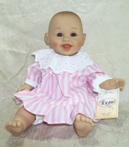 Toyse 11" Baby Doll Large Ears Tongue sticking Out Soft Body Made In ...