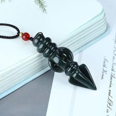 Natural Hetian Qingyu Demon Subduing Pestle Good Luck Pendant | eBay