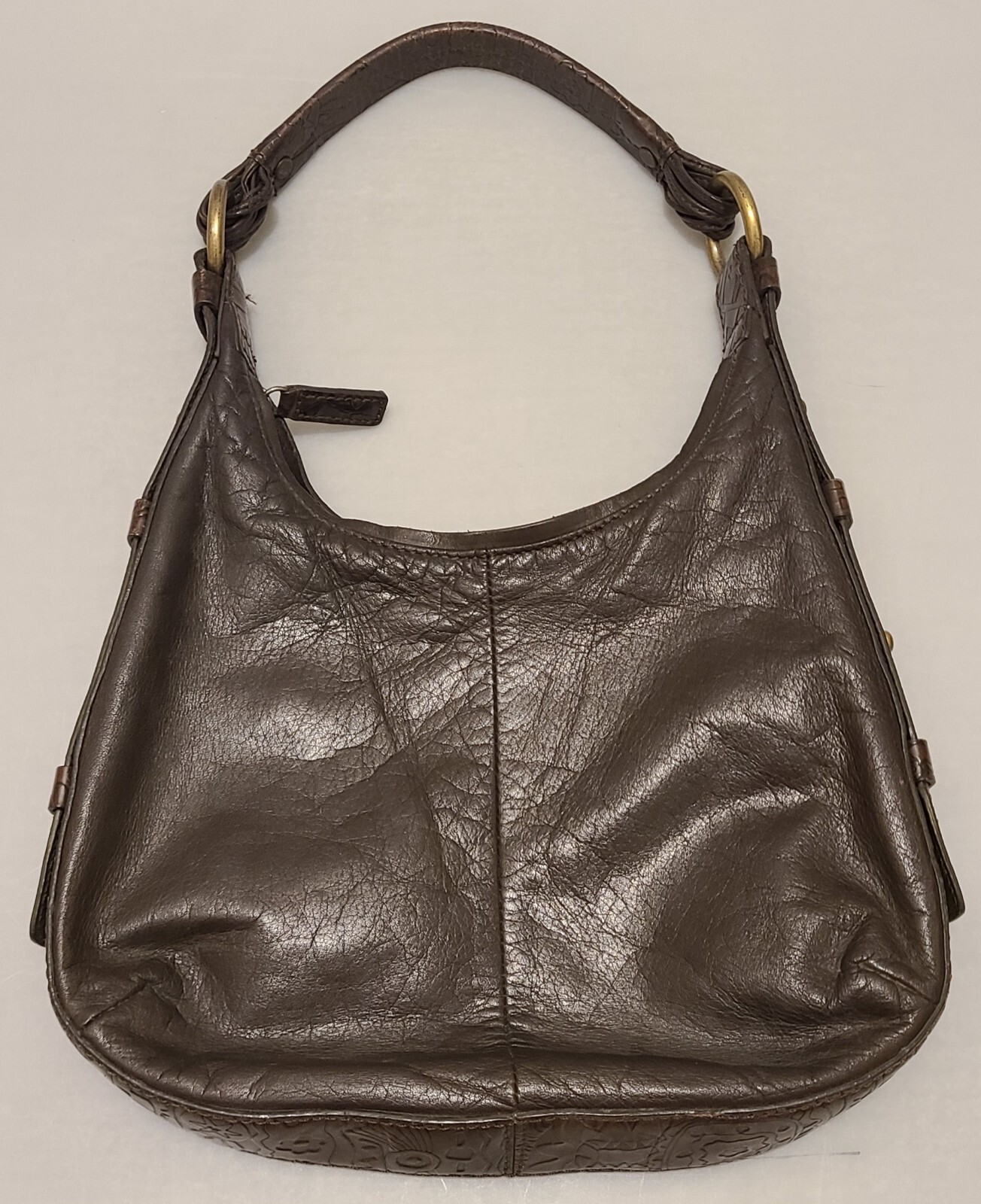 Via Spiga Shoulder Bag / Purse, Dark Brown Soft Leather | eBay
