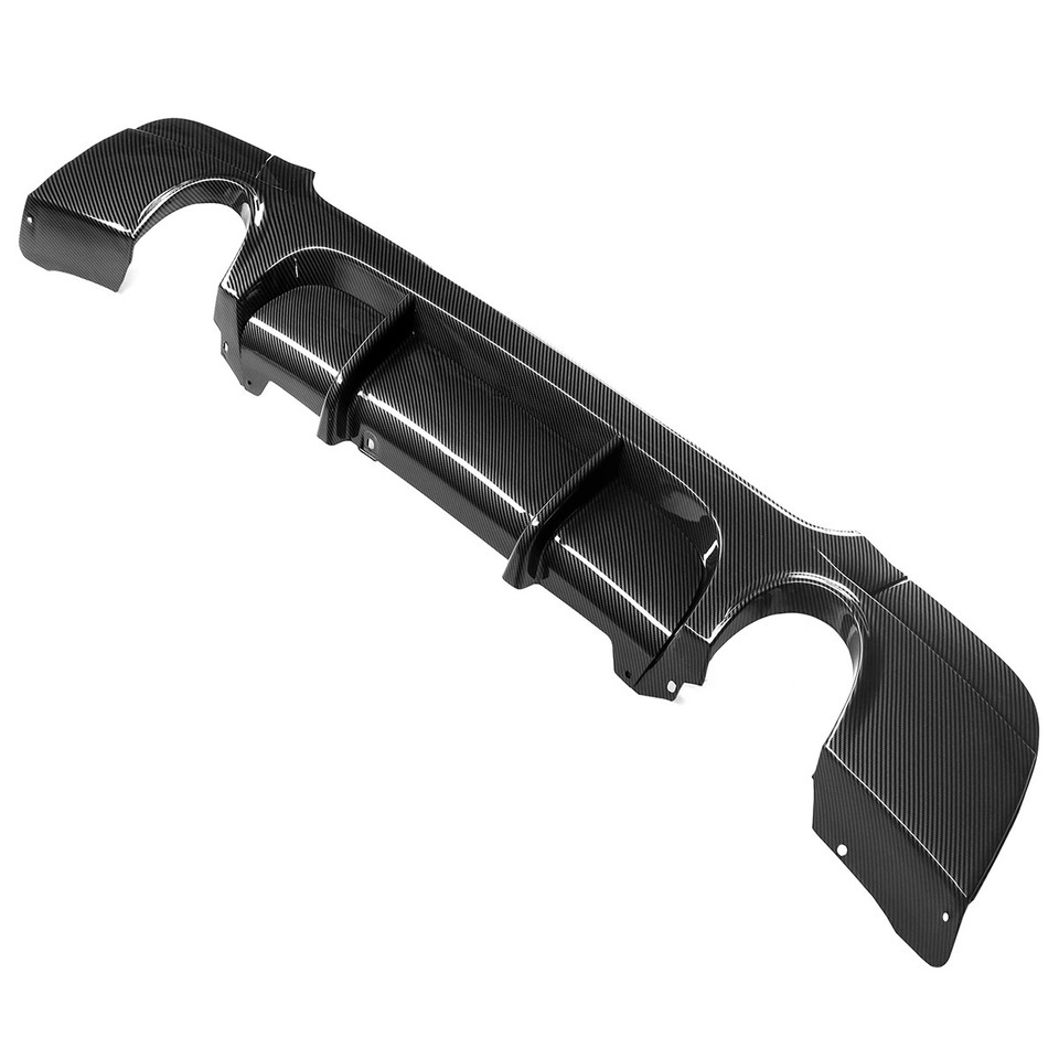 For 07-13 BMW E92 E93 328i Coupe M-Sport Rear Bumper Diffuser Lip Dual ...