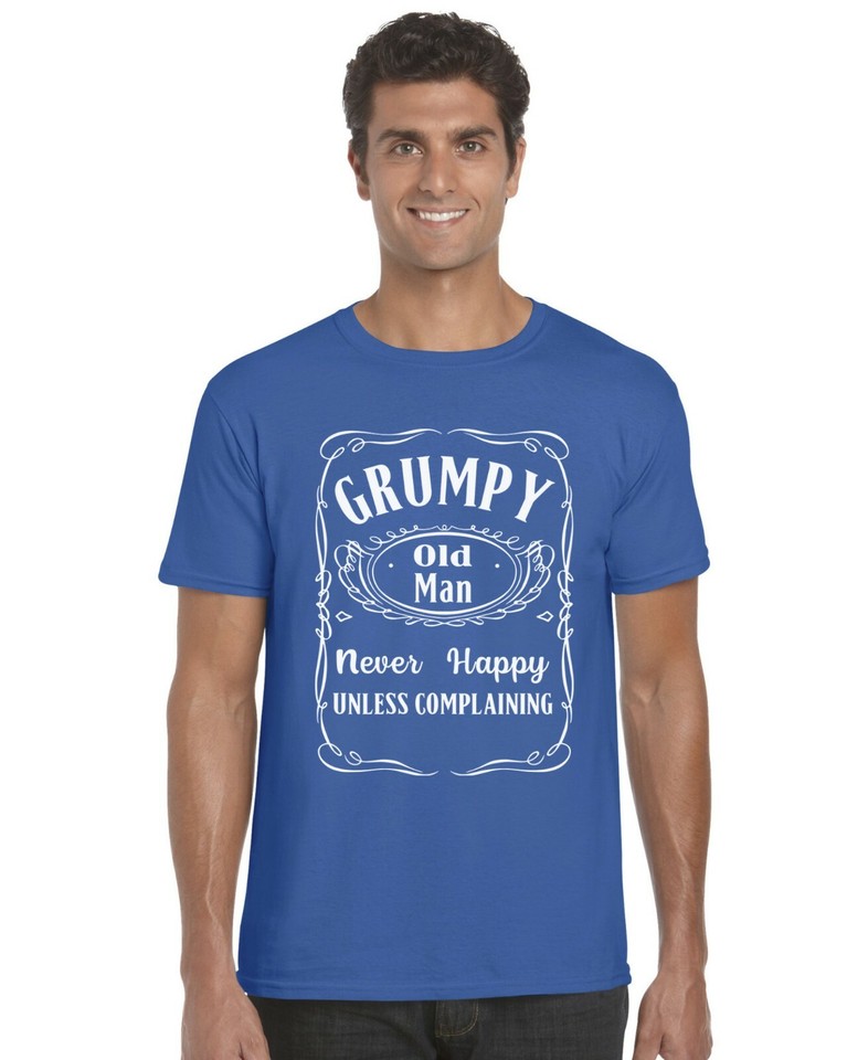 Grumpy Old Man Funny Adults T-Shirt Dad Grandad Tee Top Sizes S-XXL ...