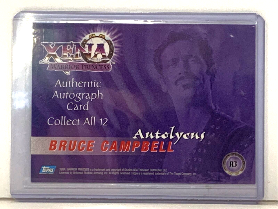 Xena Warrior Princess Topps Season 2 A3 Bruce Campbell Autolycus ...