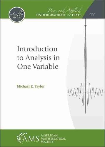 Michael E. Taylor Introduction to Analysis in One Variable (Paperback ...