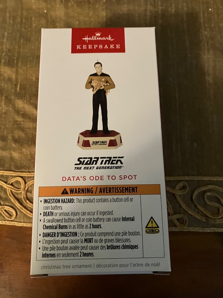 2023 2025 Hallmark Star Trek Next Gen Data Ode to Spot & Hand of Apollo ...