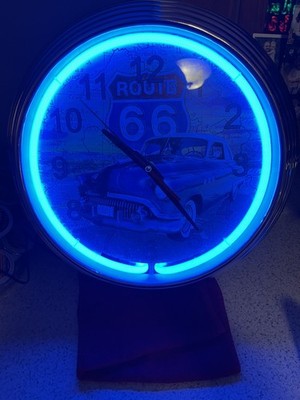 A SKYTIMER 15" NEON CLOCK-FANTASTIC LOOK! | eBay