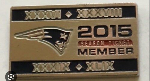 Nice New England Patriots 2015 Season Ticket Holder Pin NFL NIP | eBay